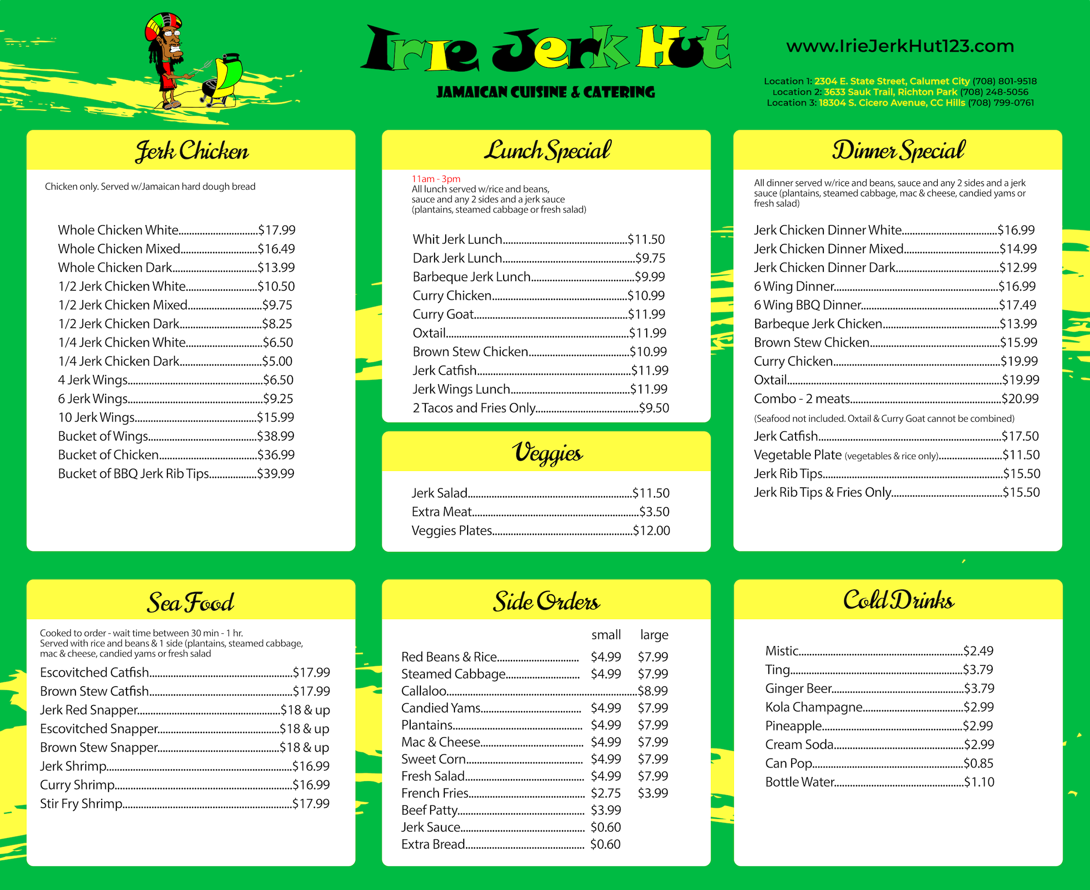 Irie Jerk Hut – Jamaican Cuisine & Catering